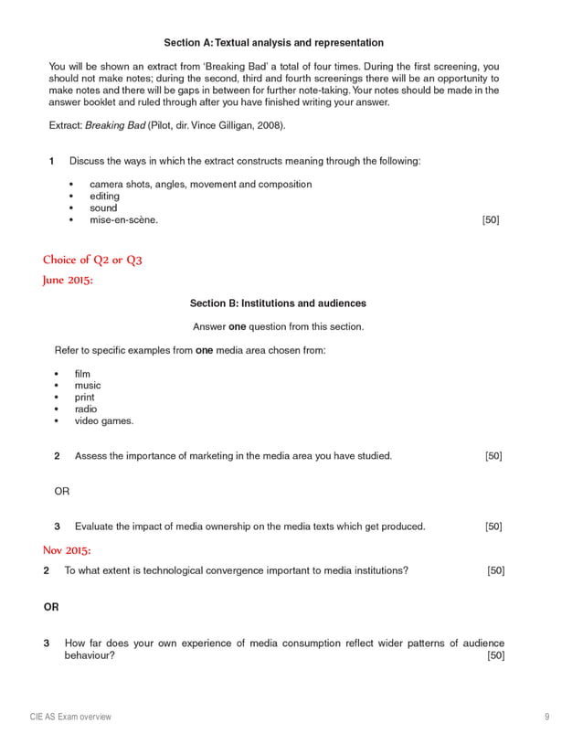 AS CIE exam overview | PDF