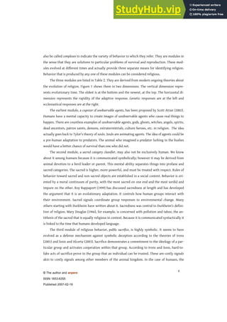 A Scientific Definition Of Religion | PDF | Biological Sciences | Science