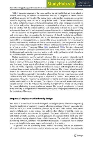 A Scientific Writing Pedagogy And Mixed Methods Assessment For Engineering Education Using Open ...