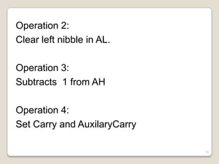 Ascii adjust & decimal adjust | PPTX