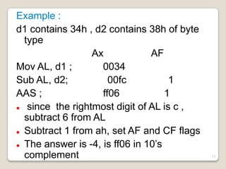 Ascii adjust & decimal adjust | PPTX