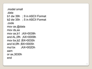 Ascii adjust & decimal adjust | PPTX
