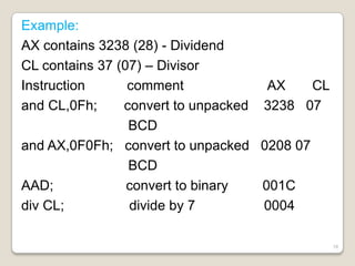 Ascii adjust & decimal adjust | PPTX