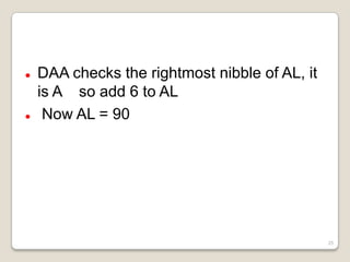 Ascii adjust & decimal adjust | PPTX