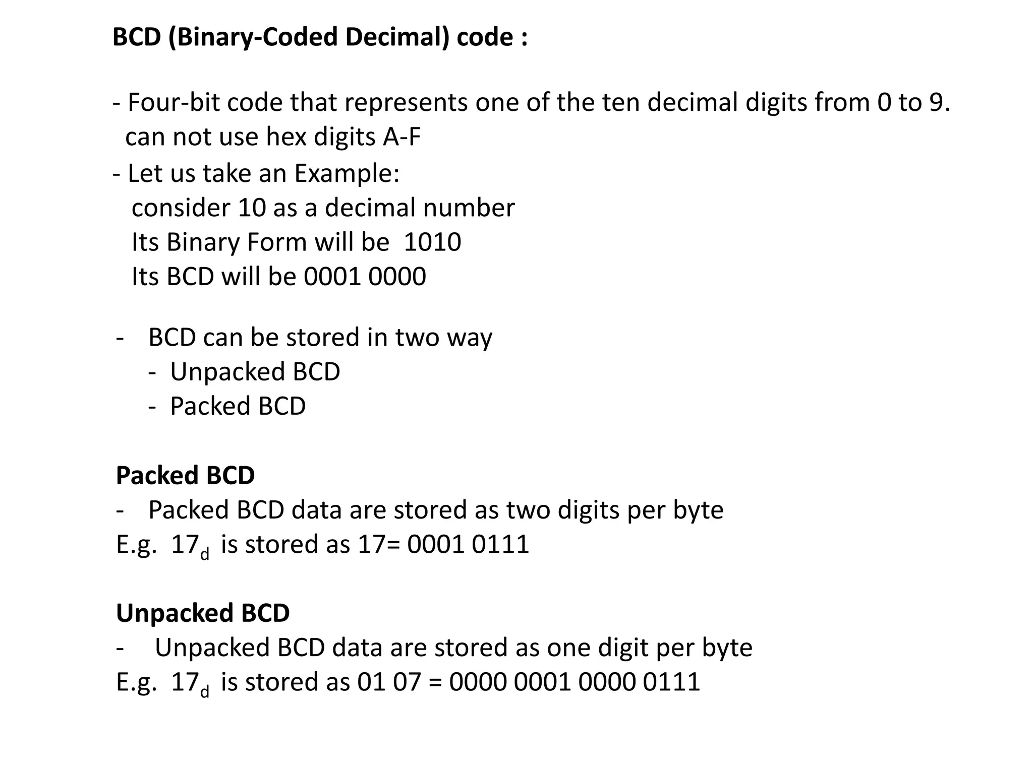 Ascii arithmetic instructions | PPTX