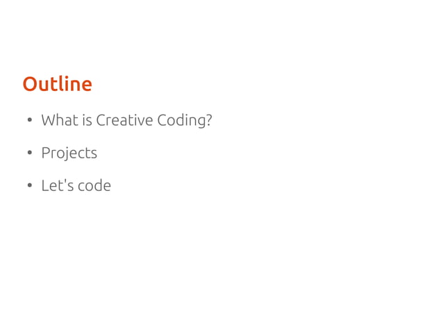 Intro to Creative Coding | PPT