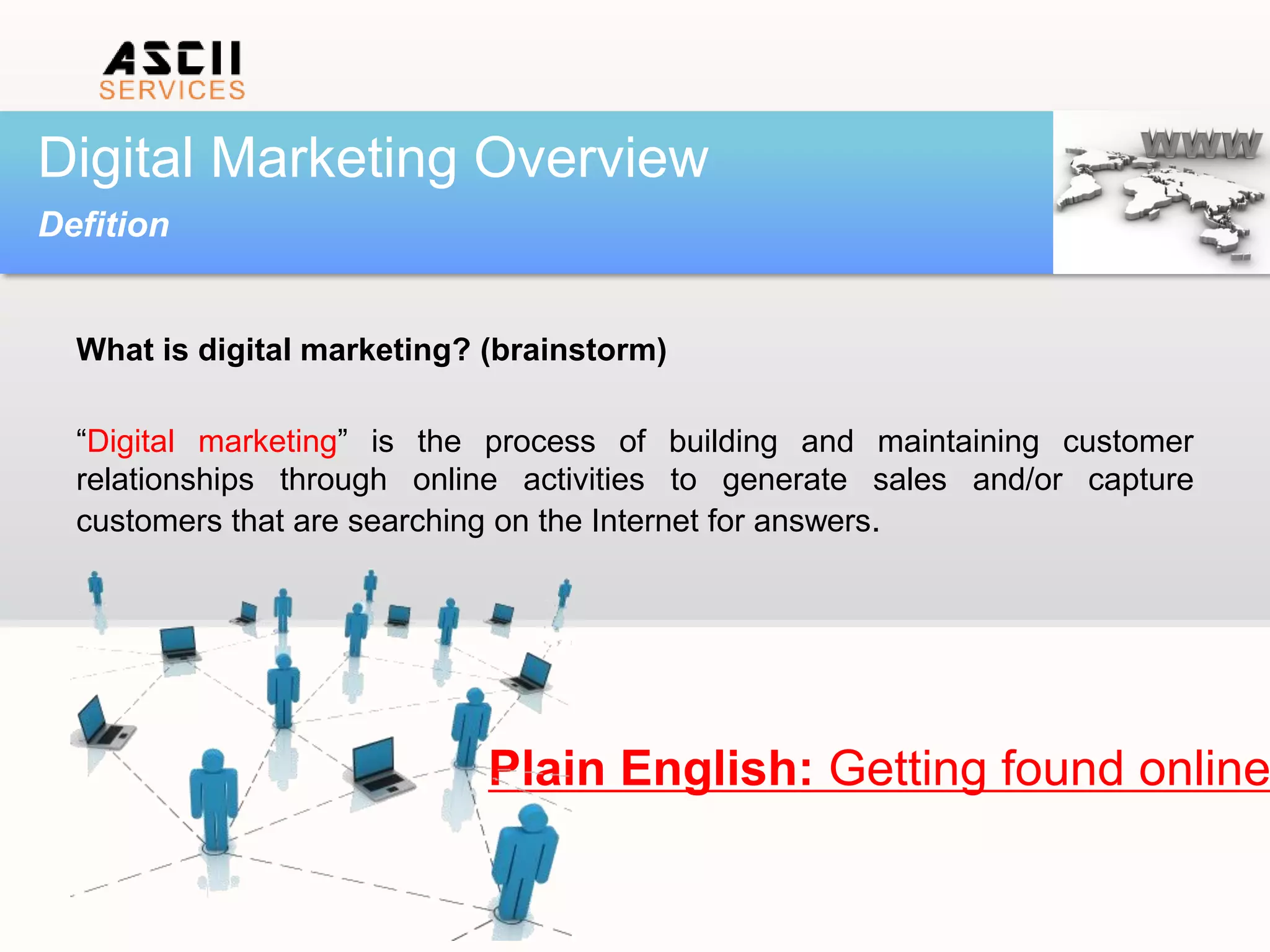Ascii digital marketing Profile | PPT