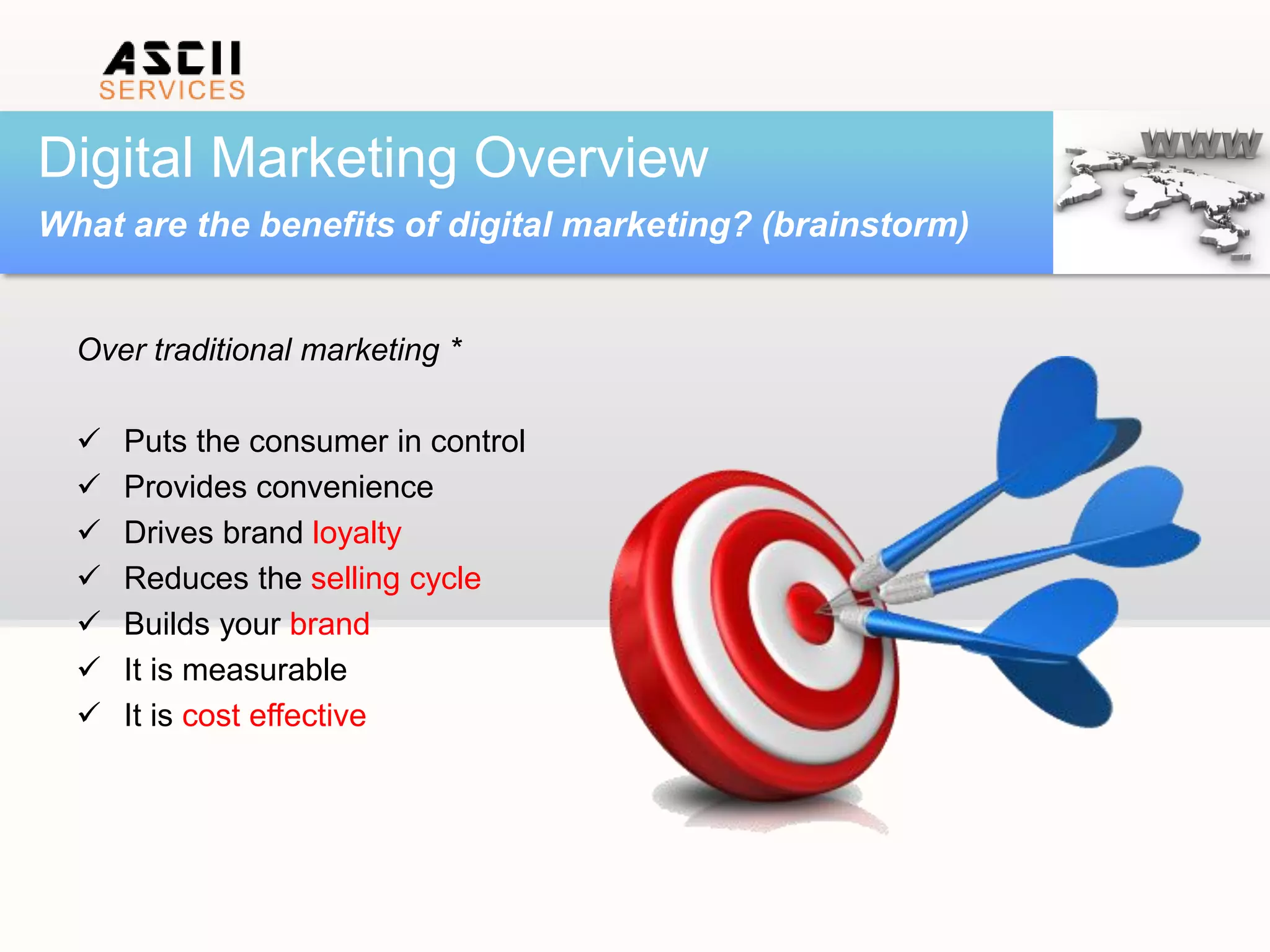 Ascii digital marketing Profile | PPT