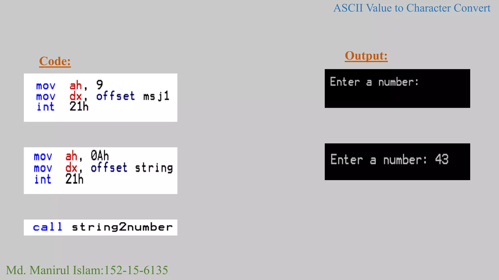 ASCII value to Character Converter | PPTX | Technology & Computing