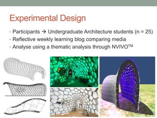 Towards a Pedagogy of Comparative Visualization in 3D Design Disciplines | PPTX