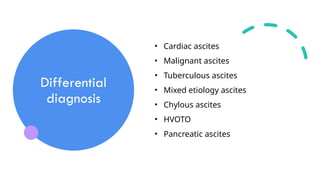 ASCITES-1.study of mechanisms of ascites fluid formation | PPT