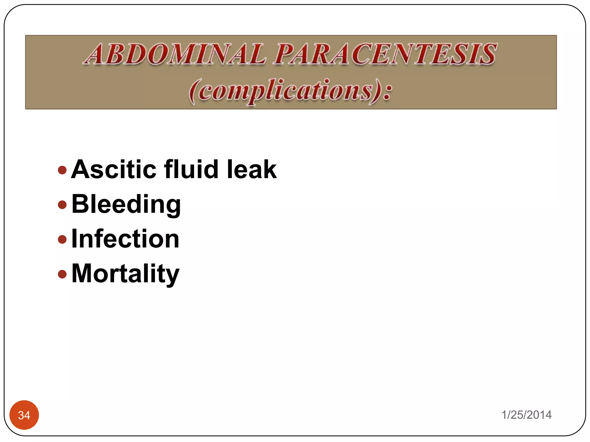 Ascites | PPTX