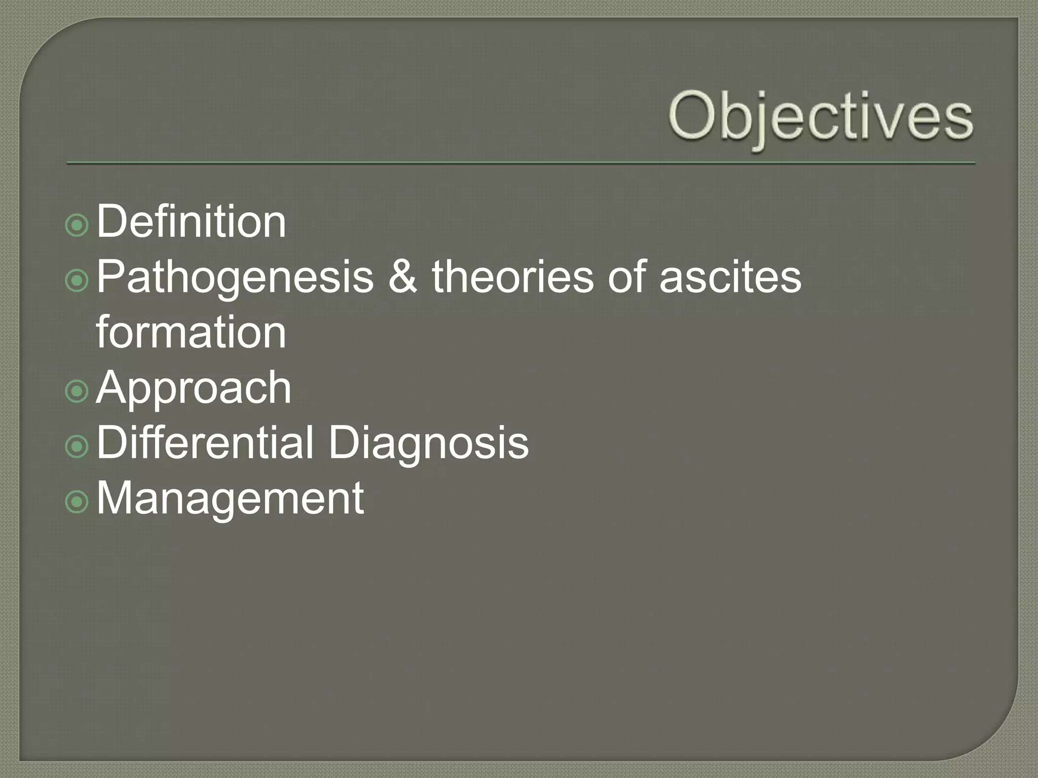 Ascites | PPTX