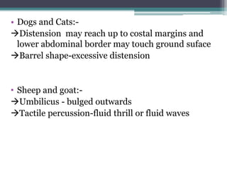 Ascites in domestic animals | PPTX