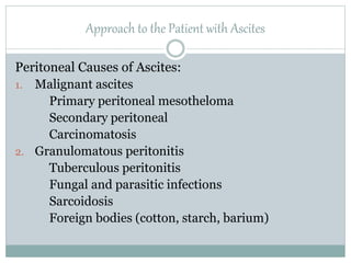 Ascites | PPTX