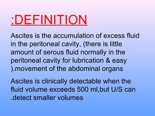 Ascites | PPT