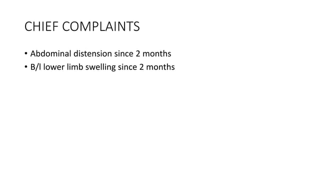 Ascites due to dcld.pptx | Blood Disorders | Diseases and Conditions