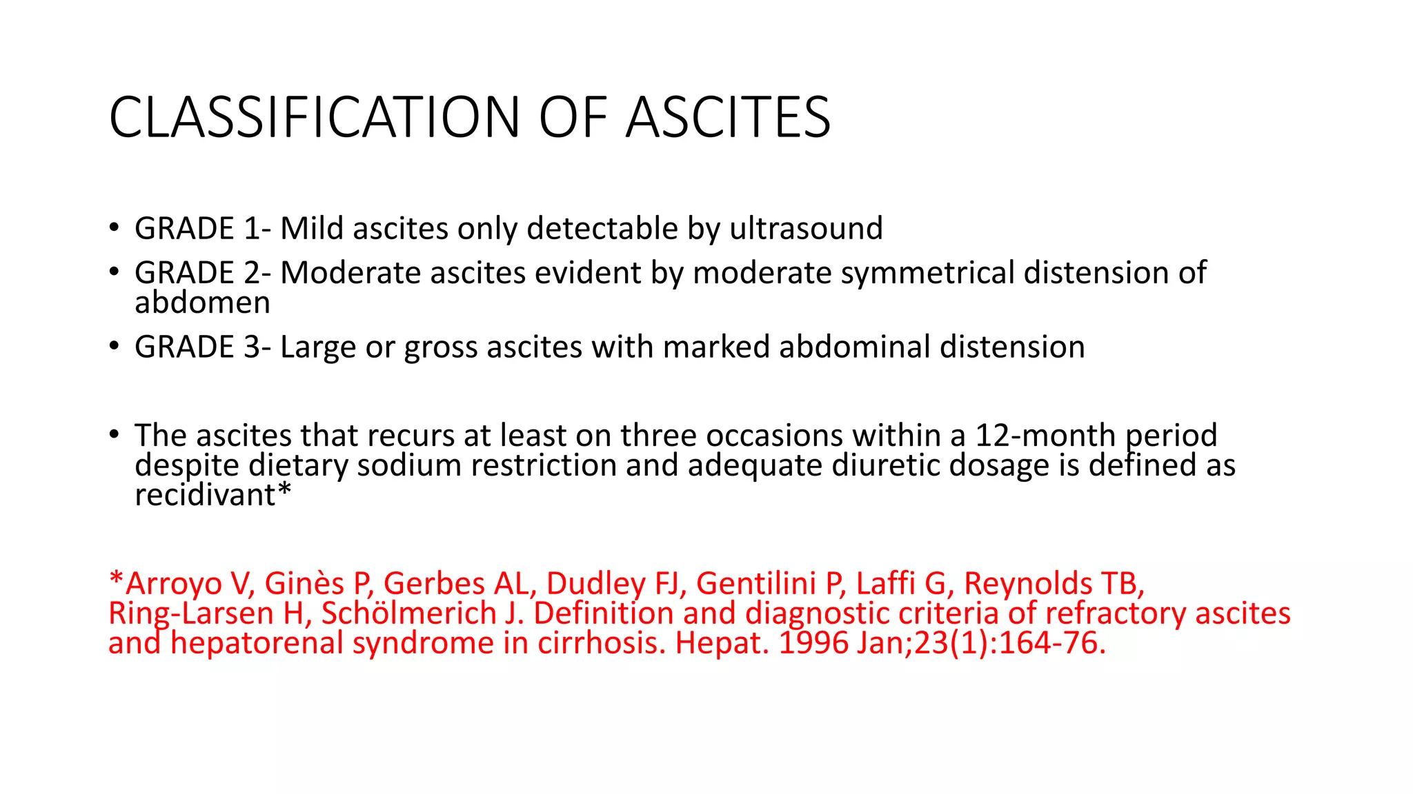 Ascites | PPTX