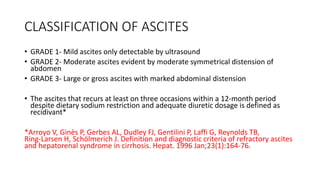 Ascites | PPTX