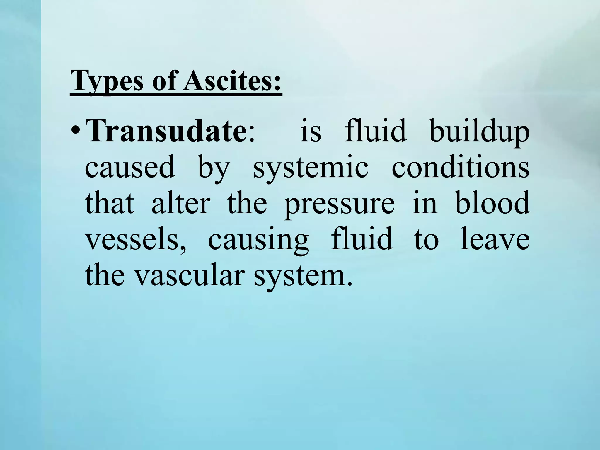 Ascites ppts | PPTX