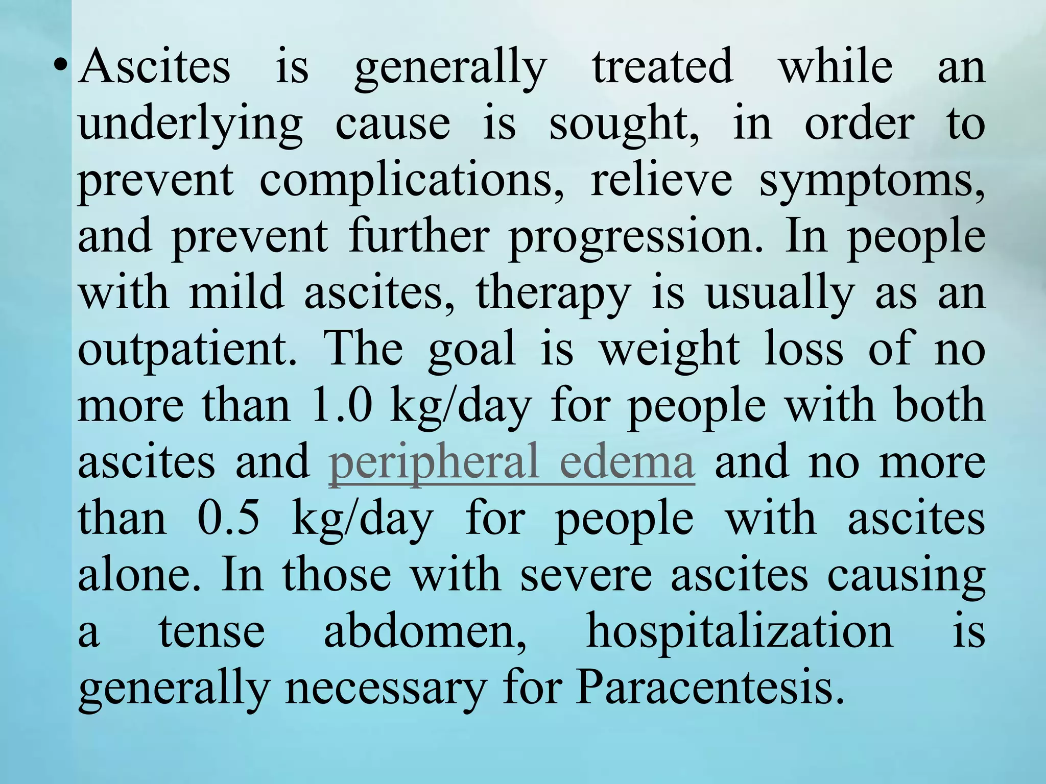 Ascites ppts | PPTX