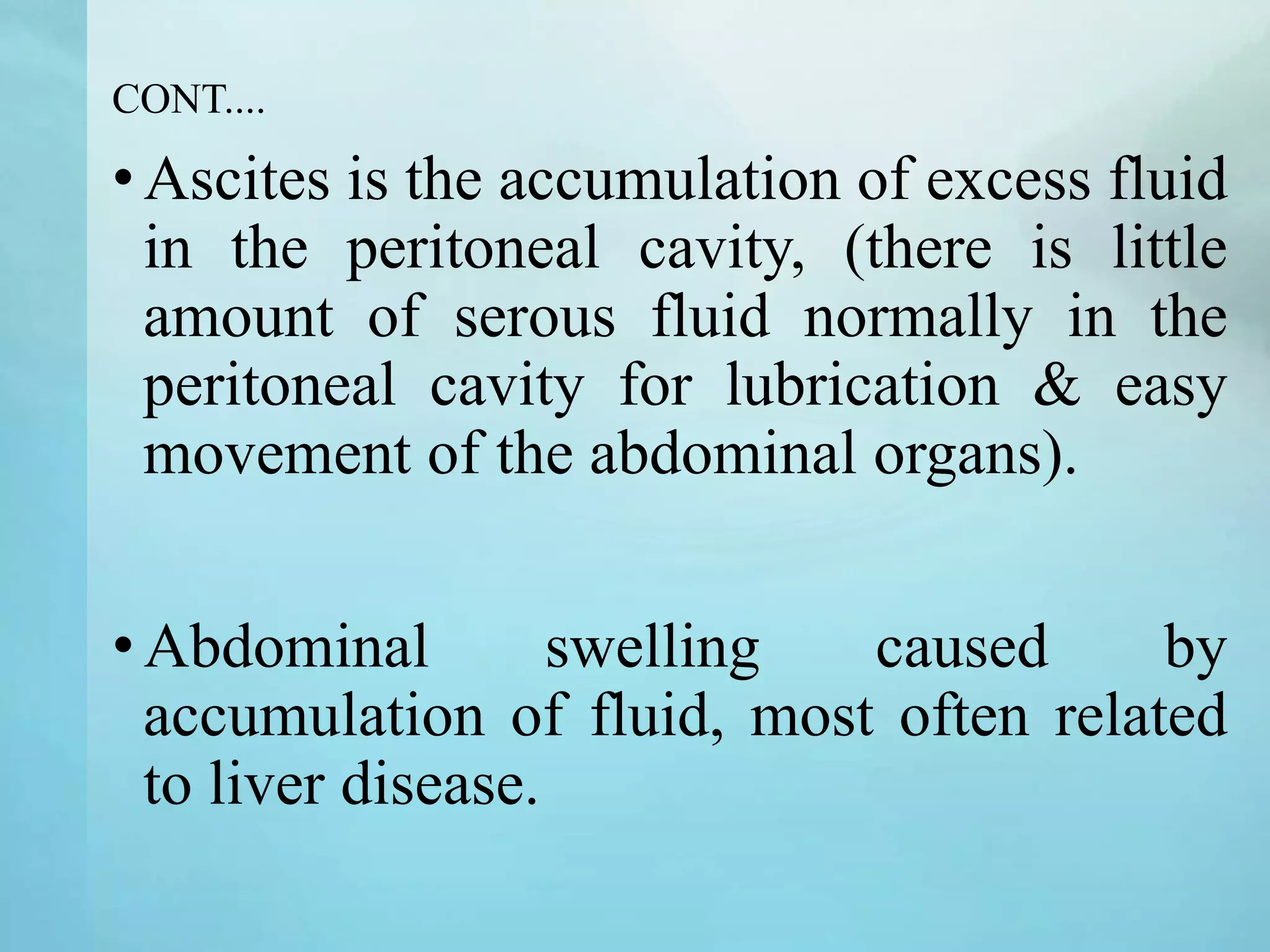 Ascites ppts | PPTX