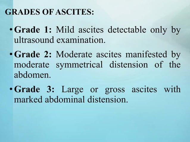 Ascites ppts | PPTX
