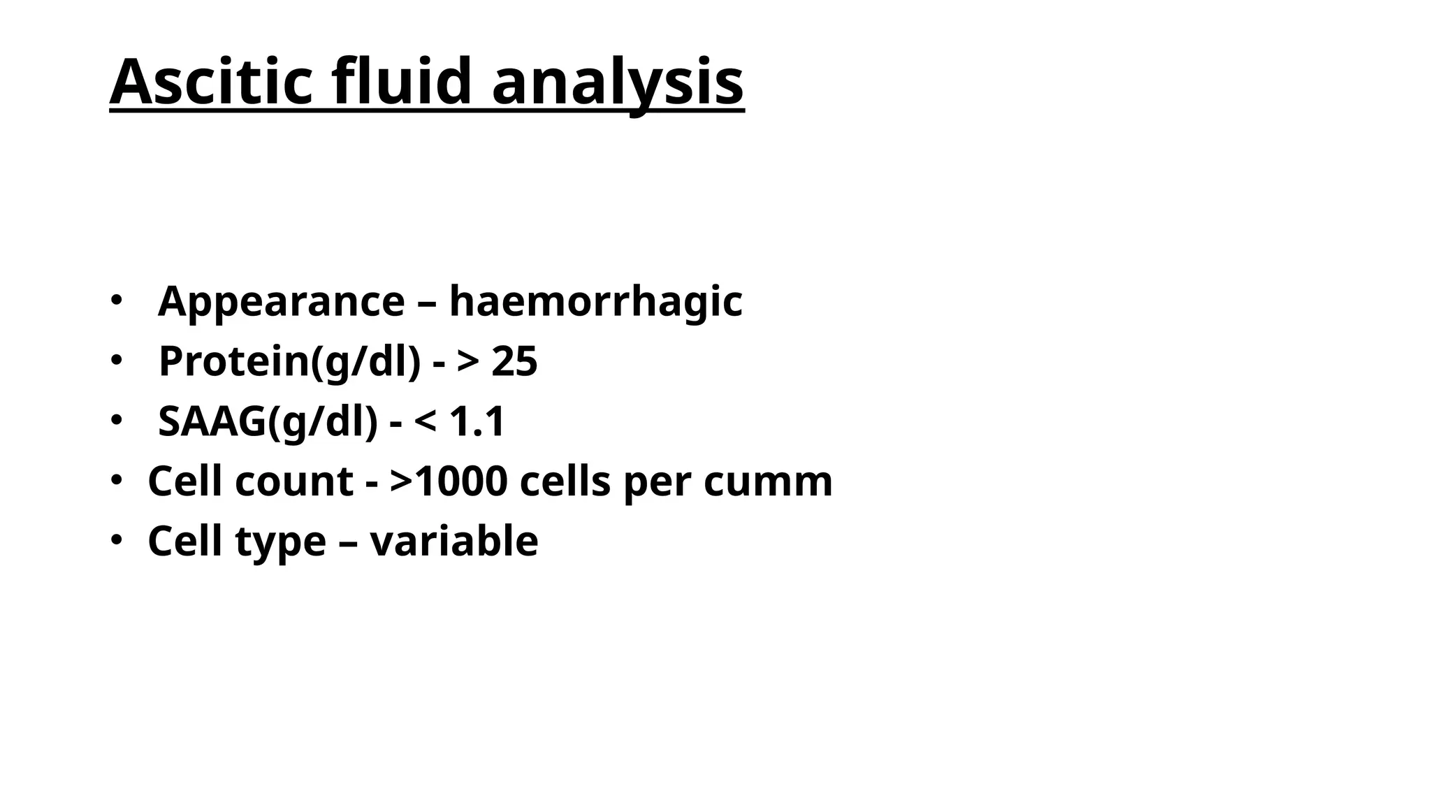 Ascitic Fluid Analysis Is An Important Aspect Of Body Fluids Interpretation Ppt