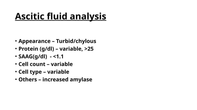 ascitic fluid analysis is an important aspect of body fluids ...