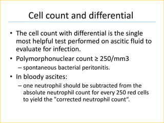 Ascitic fluid analysis | PPSX