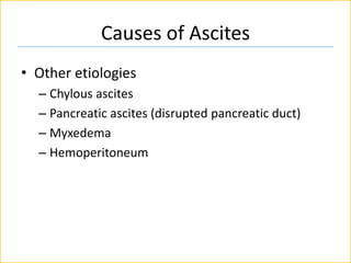 Ascitic fluid analysis | PPSX