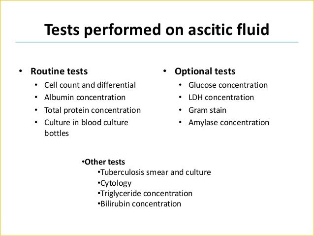 Ascitic fluid analysis