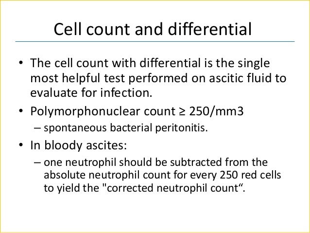 Ascitic fluid analysis
