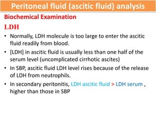 Ascitic fluid examination | PPTX
