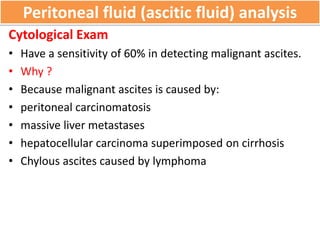 Ascitic fluid examination | PPTX