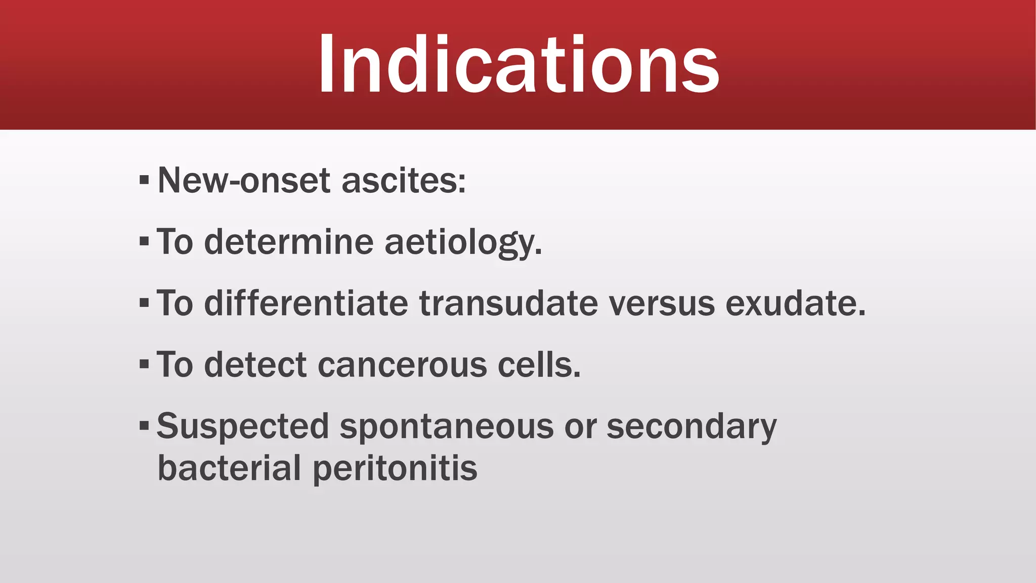 Ascitic tap or paracentesis | PPTX
