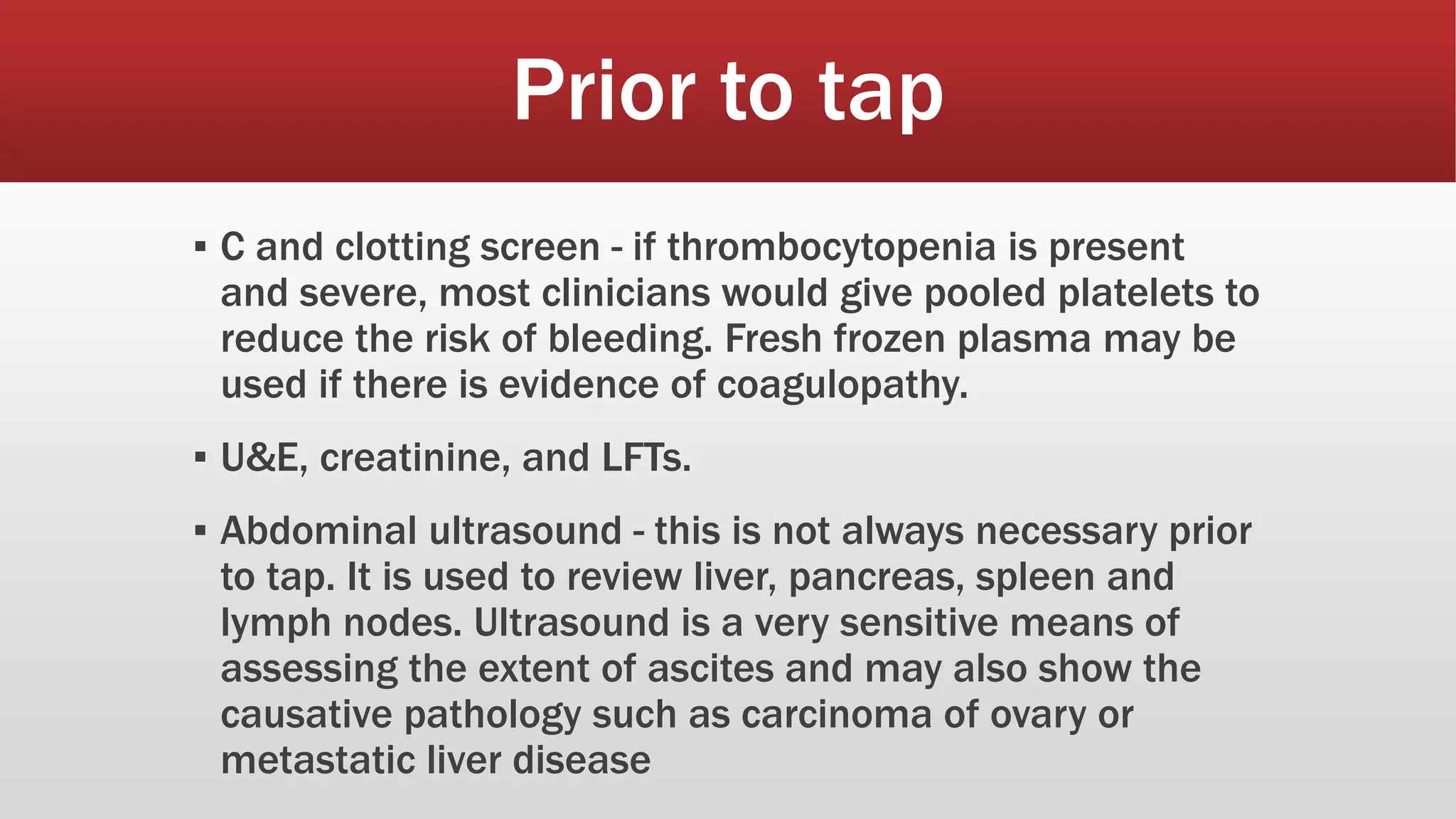 Ascitic tap or paracentesis | PPTX