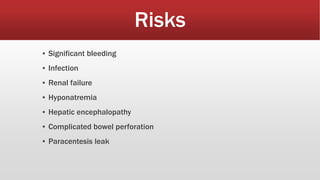 Ascitic tap or paracentesis | PPTX