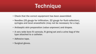 Ascitic tap or paracentesis | PPTX