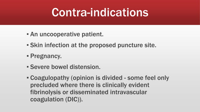 Ascitic tap or paracentesis | PPTX | First Aid | Injuries