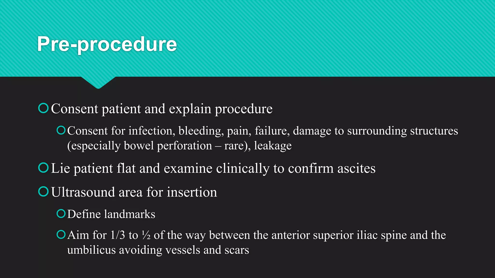 Ascitic tap procedure | PPTX