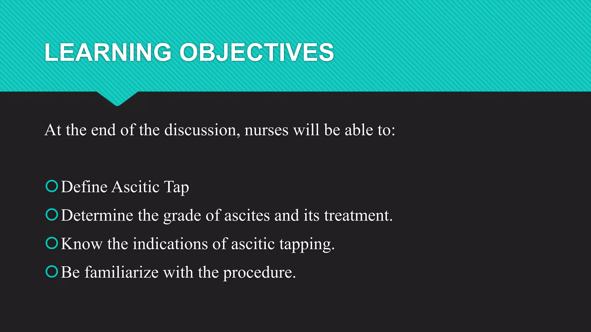 Ascitic tap procedure | PPTX