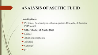 Ascitis | PPTX