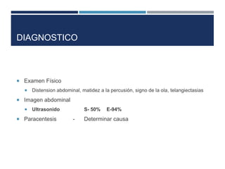 Ascitis y encefalopatia | PPTX