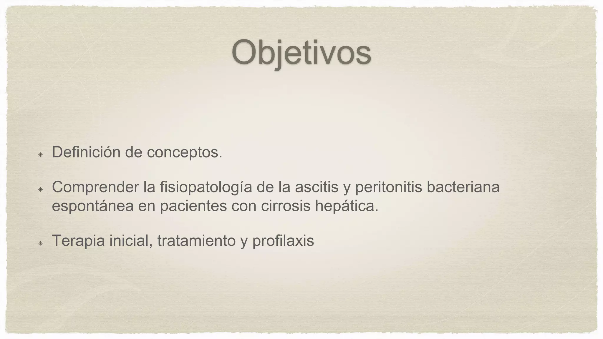 Ascitis y pbe en cirrosis hepática | PPTX