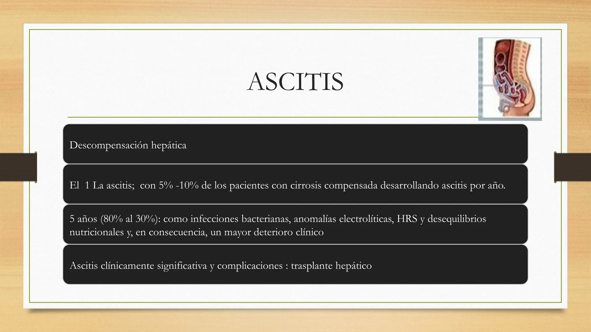 ascitis y PBE complicaciones de la cirrosis hepática | PPT