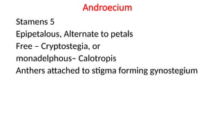 Asclepiadaceae family, introduction.pptx