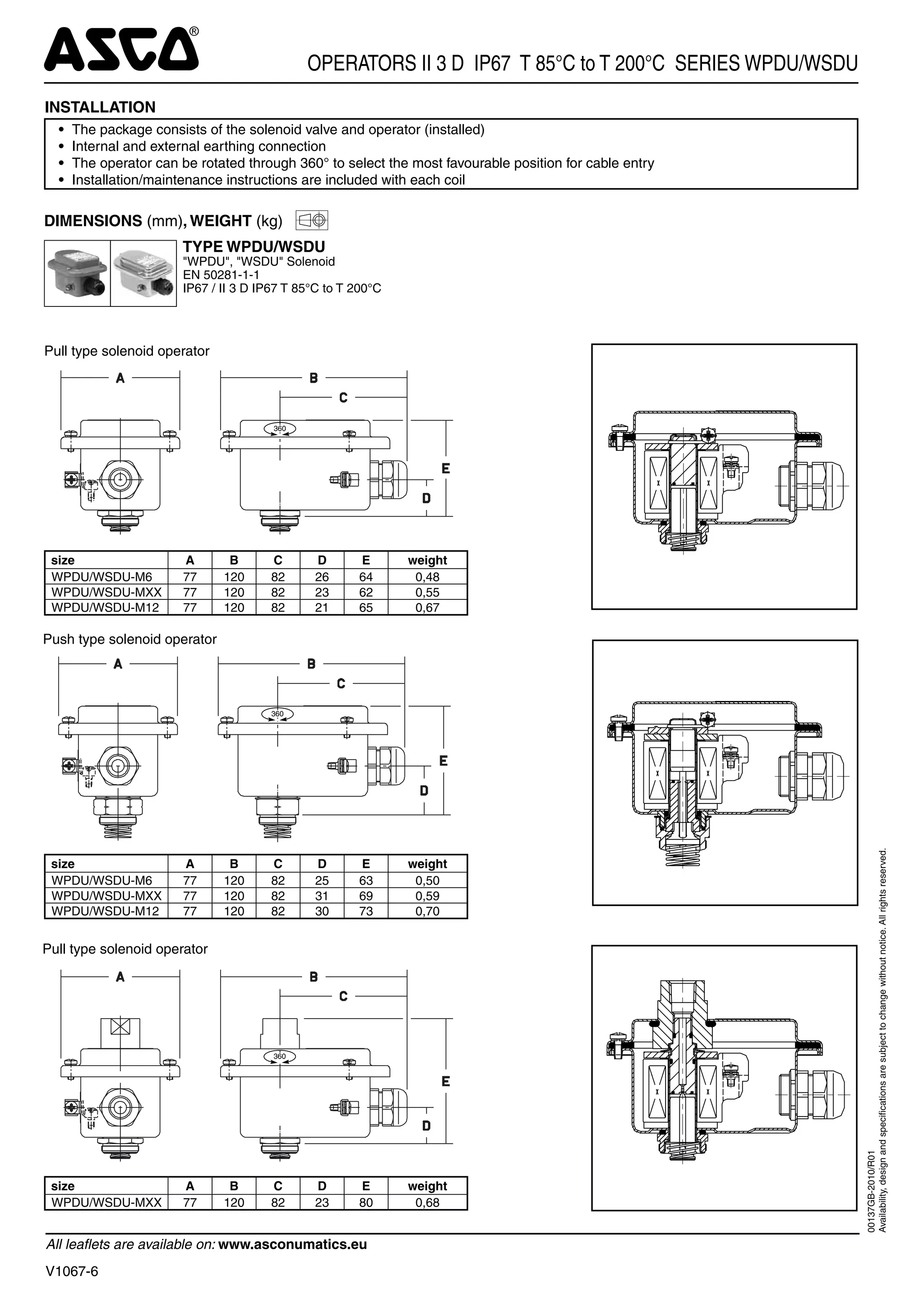 Asco Du Atex Explosion Proof Operator Hazardous Area Solenoid Valve ...