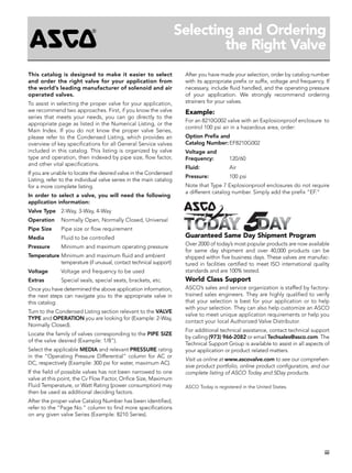 ASCO Solenoid Valves Catalog | PDF | Technology & Computing
