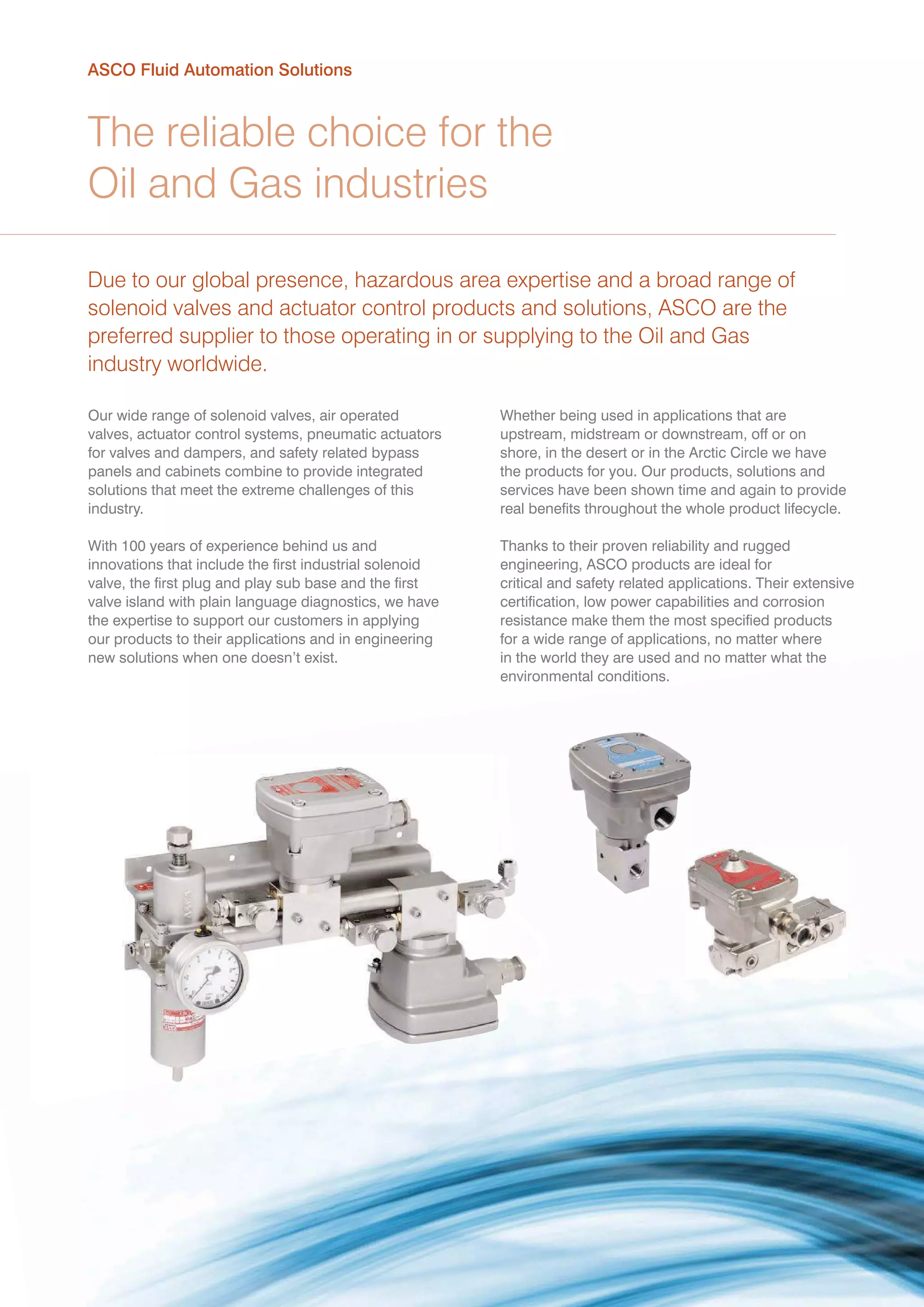 ASCO - Solenoid Valves - Oil & Gas Industry Brochure | PDF